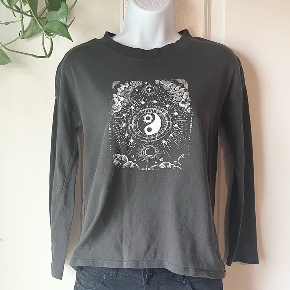 Melrose and Market | Shirts & Tops | Yin Yang Long Sleeve Shirt | Poshmark